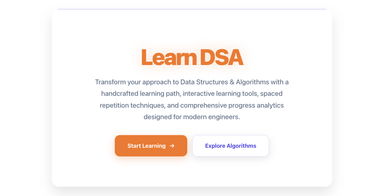 Learn DSA | Master Data Structures & Algorithms